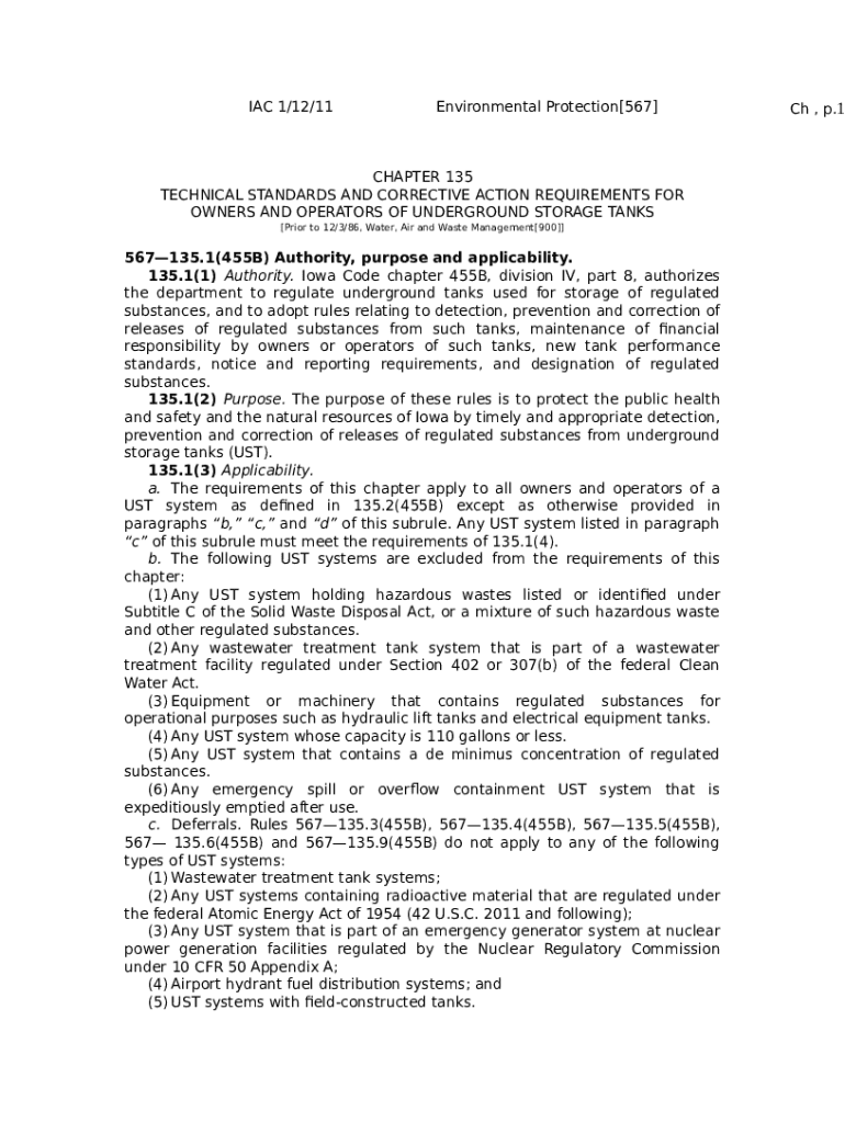 Technical Standards and Corrective Action Requirements for Owners and ...