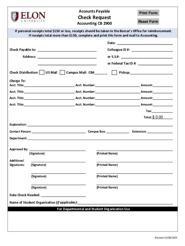 Check request accounts payable: Fill out & sign online | DocHub