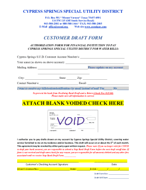 Fillable Online Authorization Form for Financial Institution to Pay ...