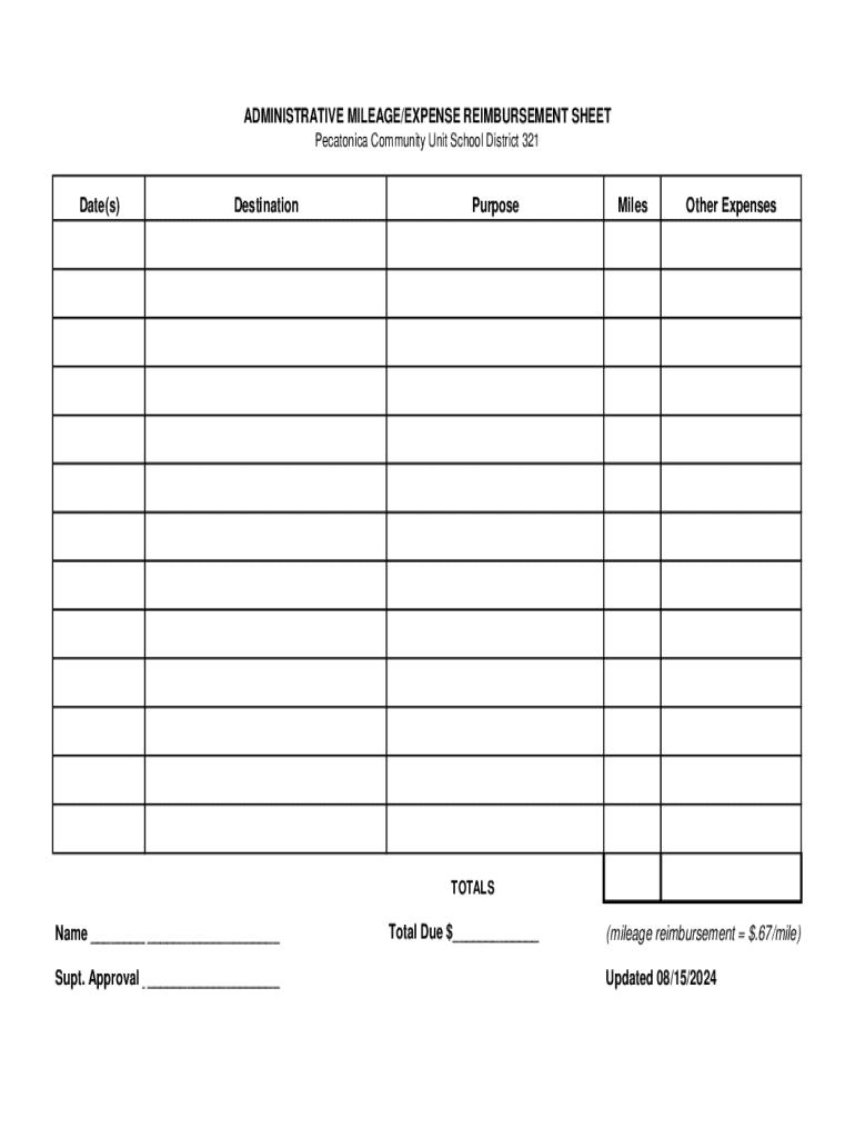 Fillable Online REIMBURSEMENT FORM ... ... Fax Email Print - pdfFiller