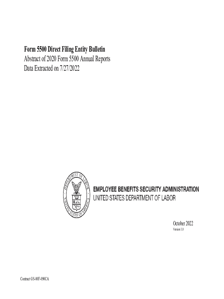 Fillable Online Abstract of 2020 Form 5500 Annual Reports Fax Email Print - pdfFiller