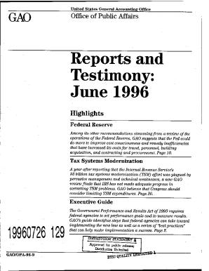 Fillable Online United States General Accounting Office Reports and ...