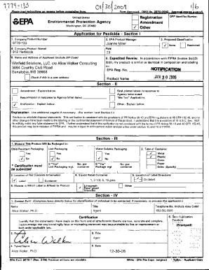 Fillable Online Application for Pesticide Registration Fax Email Print ...
