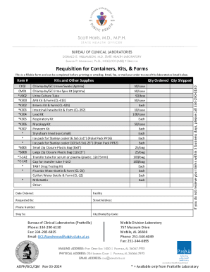 Fillable Online Order Form for Clinical Laboratory Supplies Fax Email ...