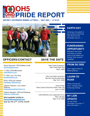 Fillable Online District Governor Debbie Luttrell | May 2023 | Ly 22-23 ...