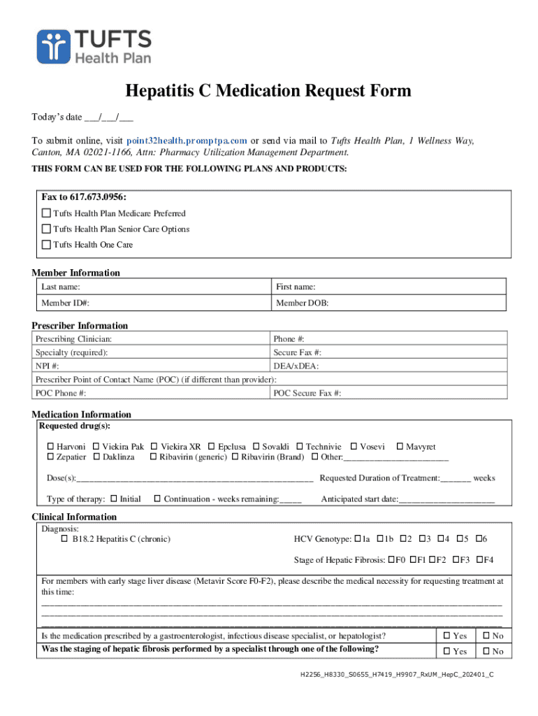Fillable Online Hepatitis C Medication Request Fax Email Print - pdfFiller
