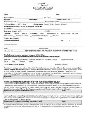 Fillable Online Dermatology Patient Information & Consent Form Fax ...