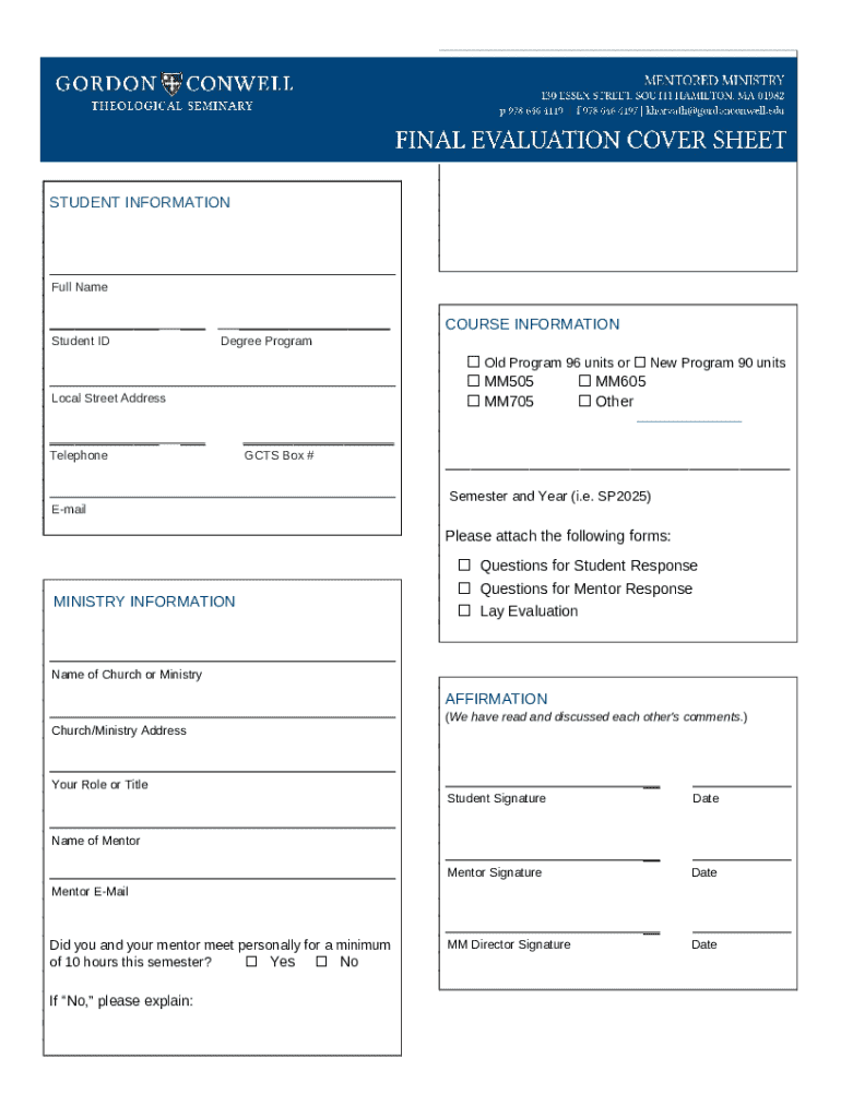 Final Evaluation Doc Template | pdfFiller