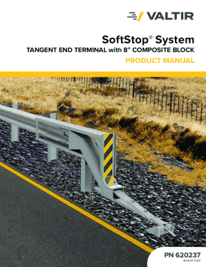 Fillable Online Softstop® System Tangent End Terminal With 8" Composite ...
