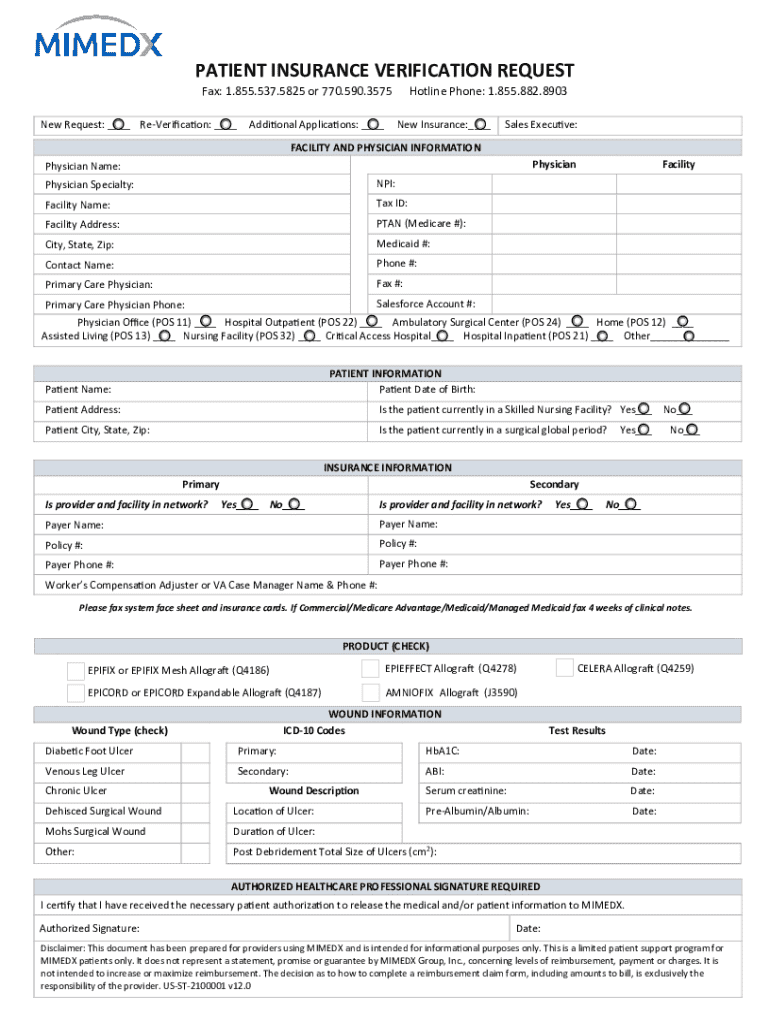 Fillable Online Insurance Verification vs. AuthorizationKey Aspects Fax ...
