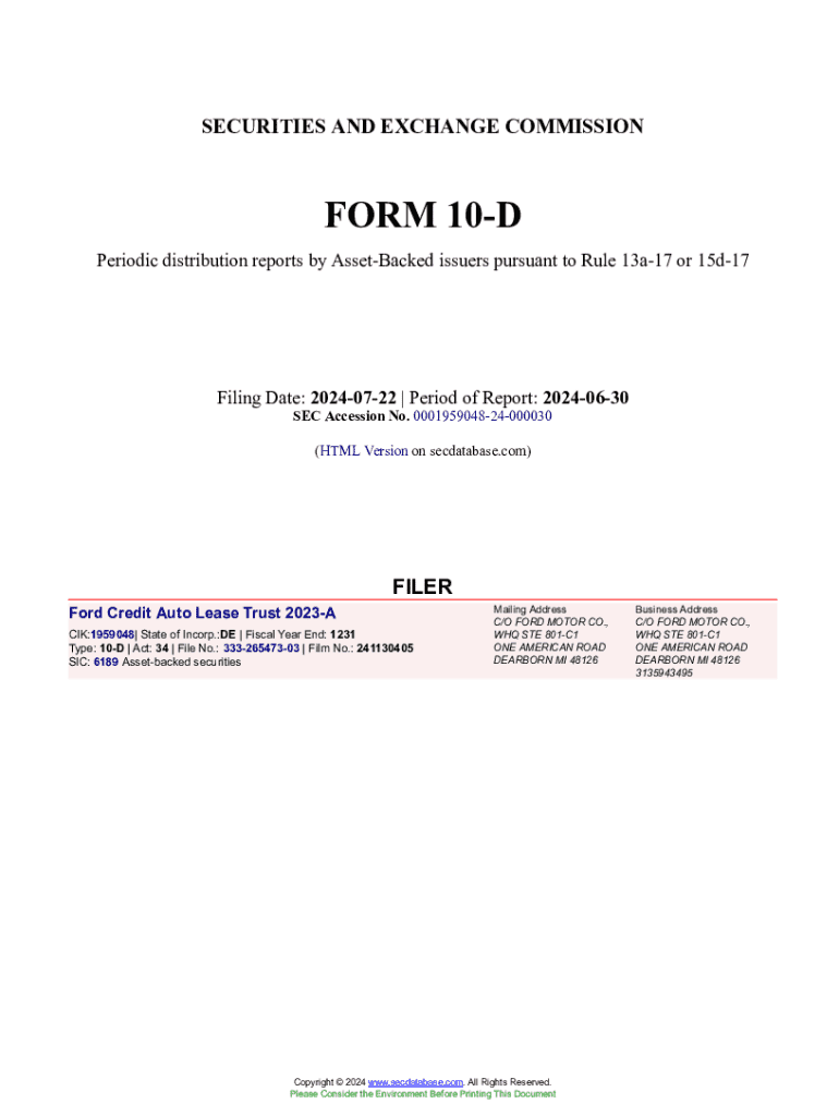 Fillable Online Periodic Distribution Reports by Asset-backed Issuers ...