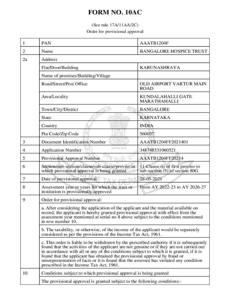 Fillable Online Order for Provisional Approval Fax Email Print - pdfFiller