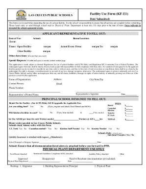Fillable Online Facility Use Request Form Fax Email Print - pdfFiller