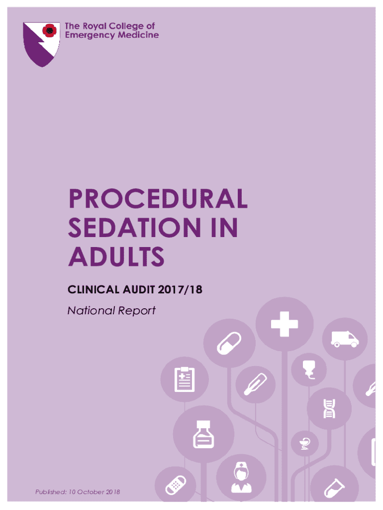 Fillable Online Procedural Sedation in Adults: Clinical Audit National Report 2017/18 Fax Email ...