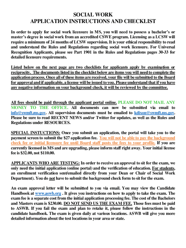 Fillable Online A State-by-State Guide to Social Work Licensing Fax ...