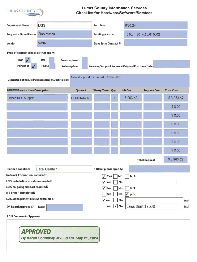 Fillable Online DP Board Request Checklist (blank).pdf Fax Email Print ...