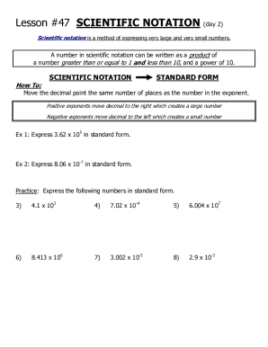 Fillable Online Scientific Notation Fax Email Print - pdfFiller
