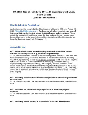 Fillable Online Cdc Covid-19 Health Disparities Grant Fax Email Print ...