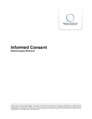 Fillable Online Informed Consent for Breast Implant Removal Surgery Fax Email Print - pdfFiller