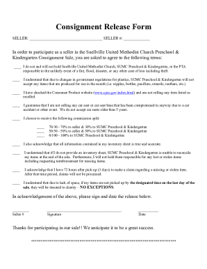 Fillable Online Consignment Sale Agreement Fax Email Print - pdfFiller