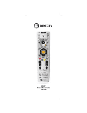 Fillable Online Directv Universal Remote Control User Guide Fax Email ...