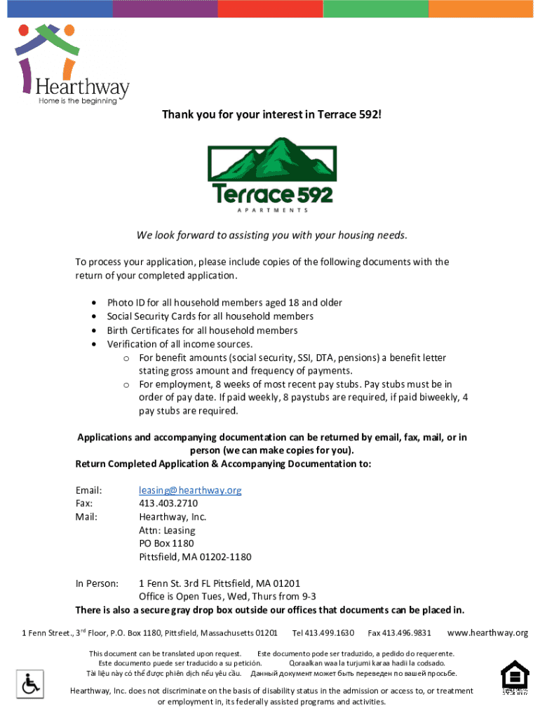 Fillable Online Application for Affordable Apartments Fax Email Print ...