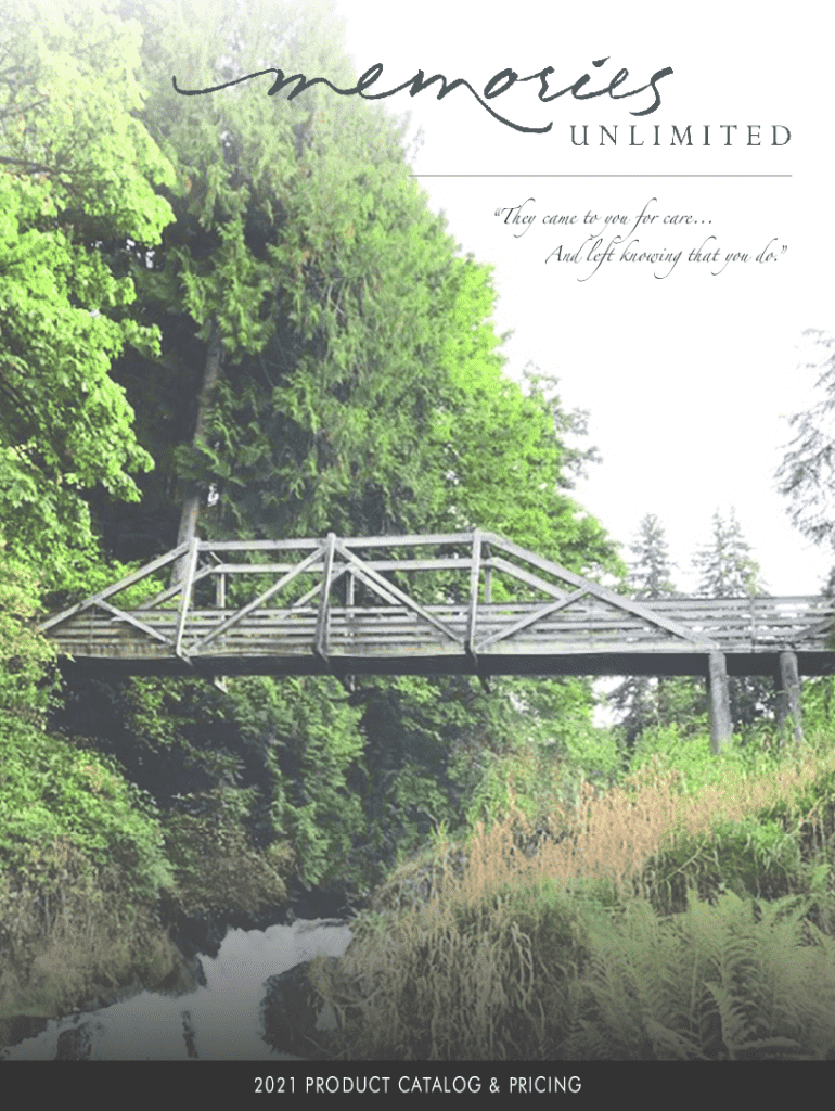 Fillable Online Memories Unlimited Bereavement Products Fax Email Print ...