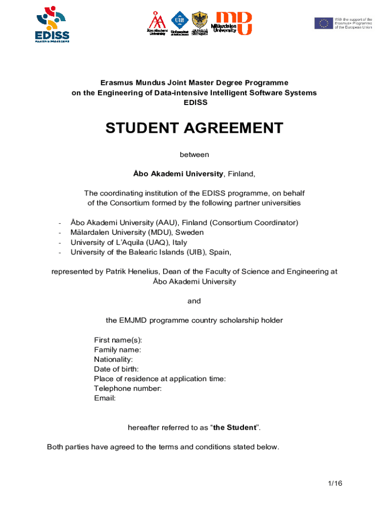 Fillable Online Erasmus Mundus Joint Master Degree Programme on the Engineering of Data ...