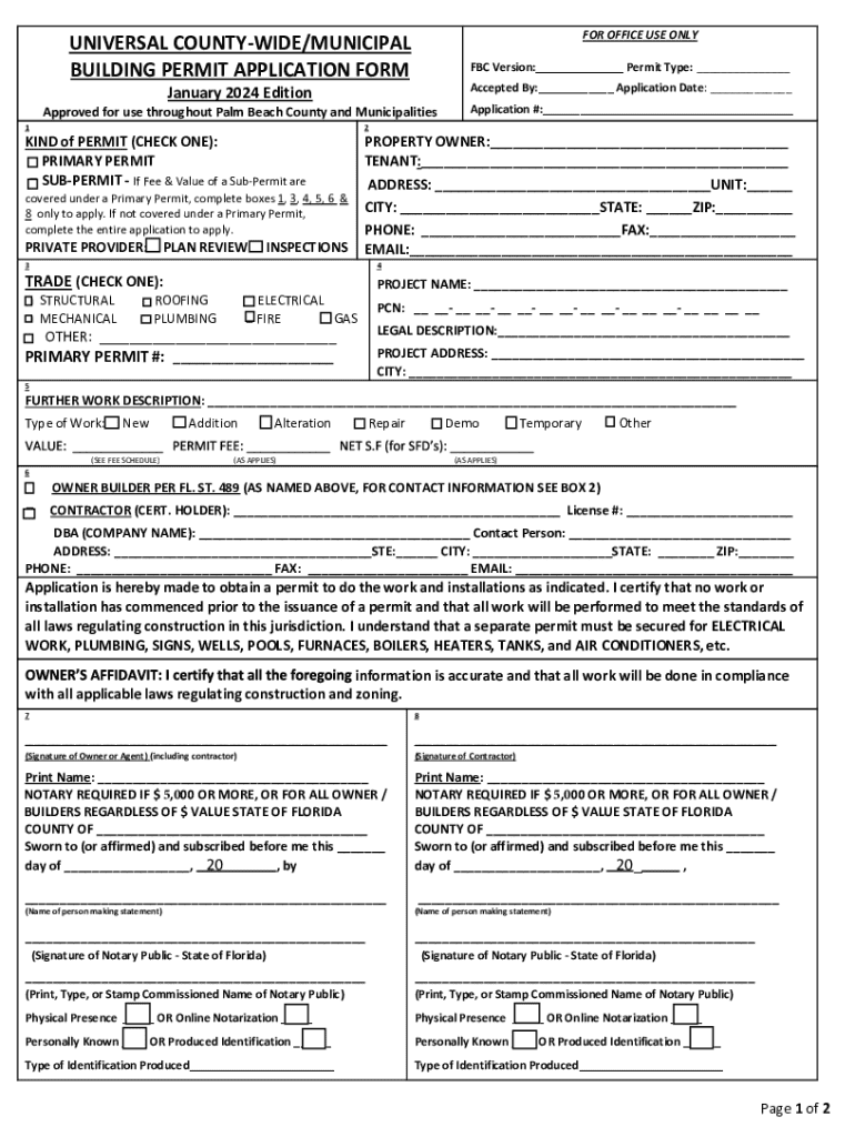 Fillable Online GENERATOR PERMIT CHECKLIST FORM - (FBC 8th Edition 2023 ...