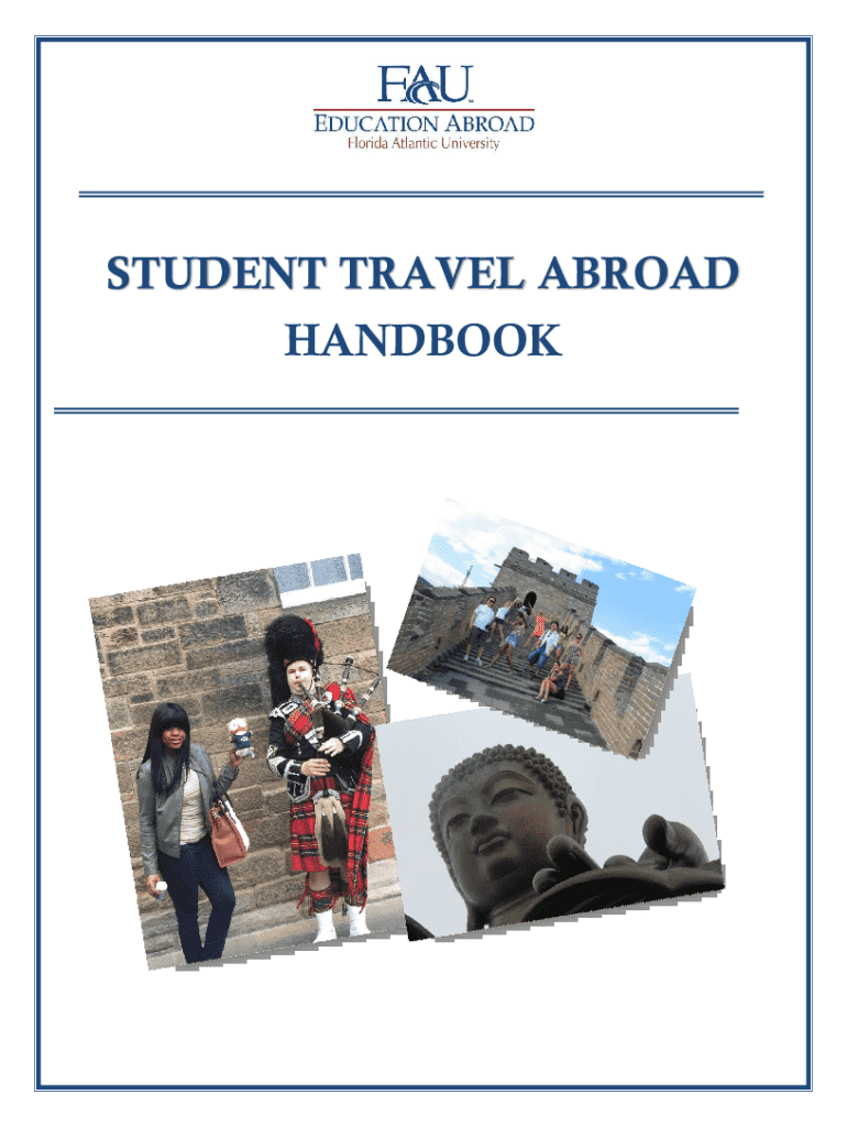 Fillable Online Student Travel Abroad Handbook Fax Email Print - pdfFiller