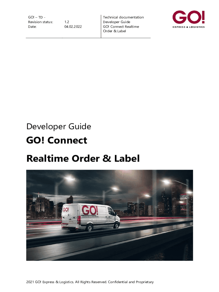 Fillable Online Go! Connect Realtime Order & Label Developer Guide Fax Email Print - pdfFiller