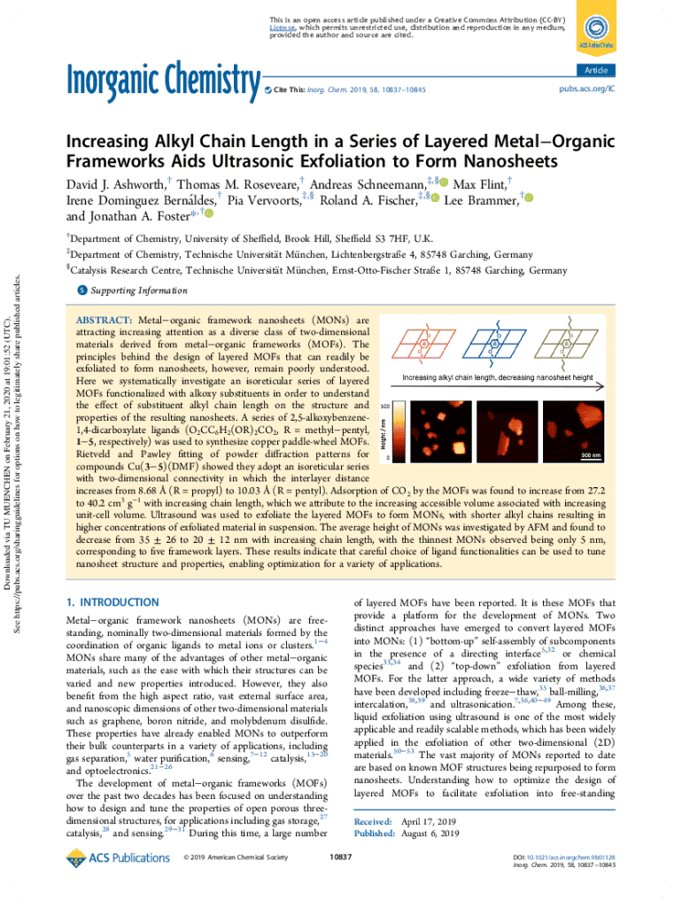 Fillable Online Increasing Alkyl Chain Length in a Series of Layered ...