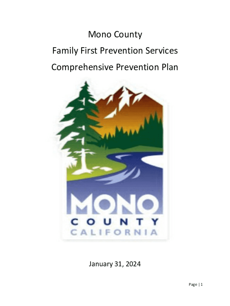 Fillable Online Mono County Family First Prevention Services ...
