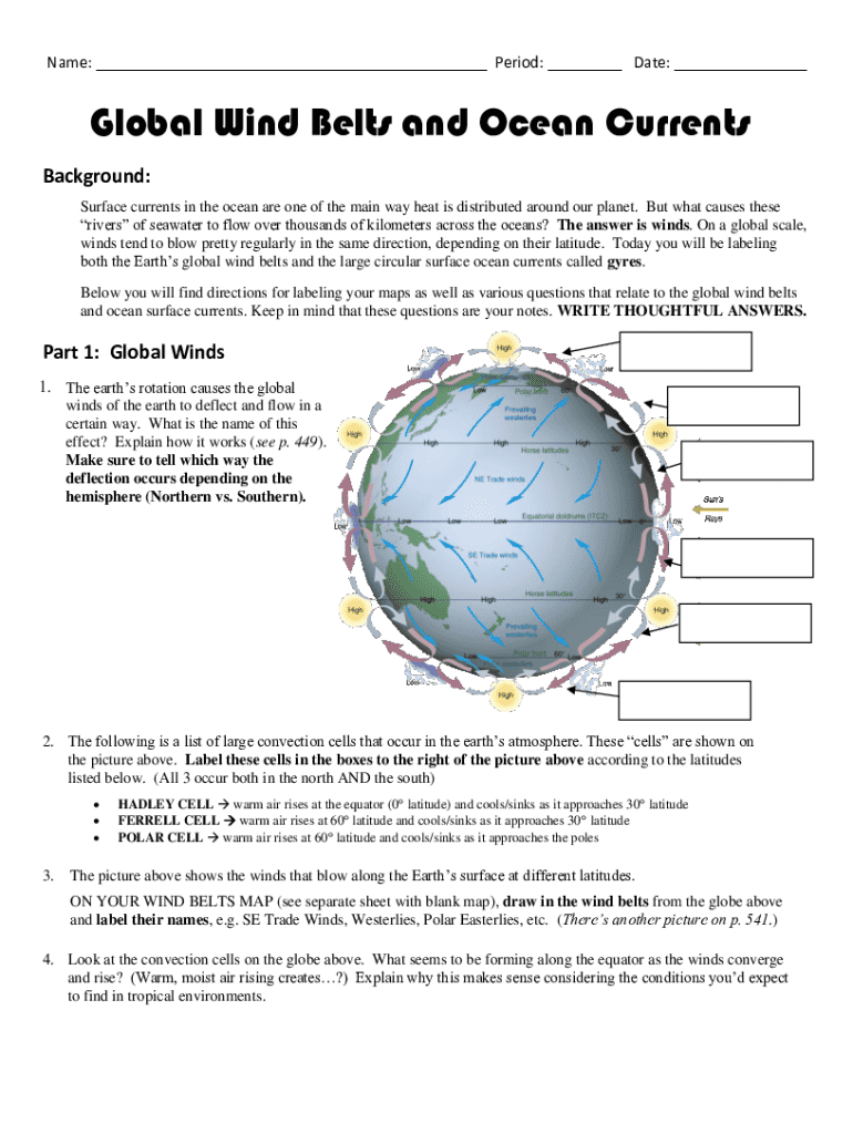 Fillable Online Thermohaline Circulation - Currents - National Ocean Service Fax Email Print ...