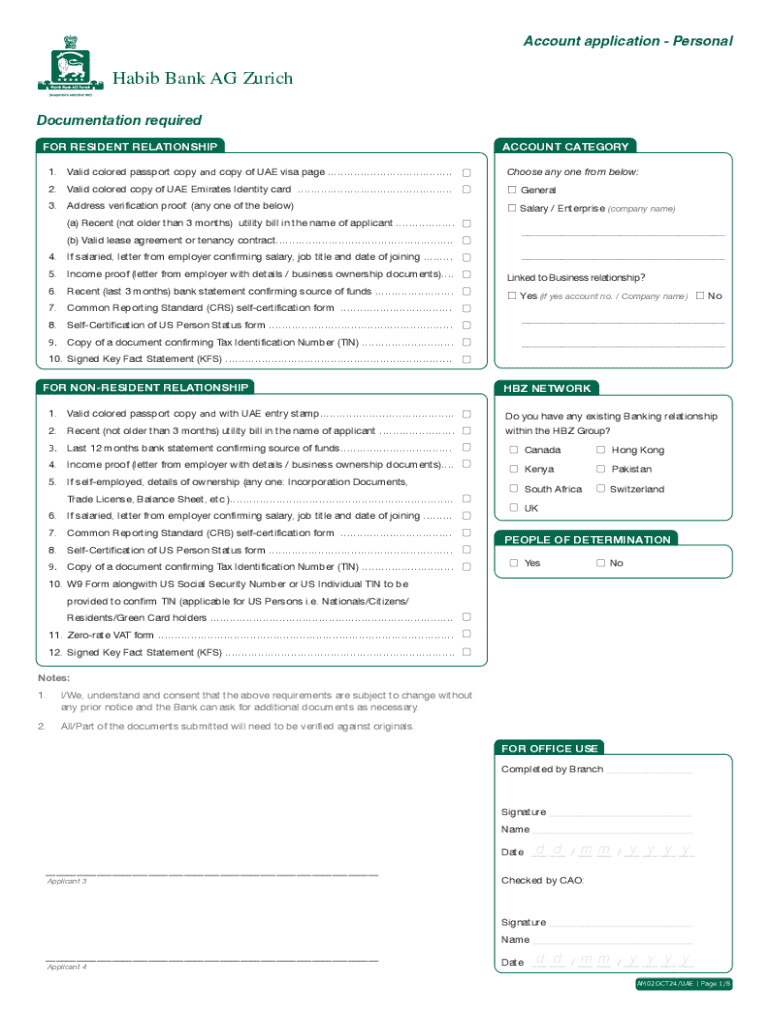 Fillable Online Account Application - Personal Fax Email Print - pdfFiller