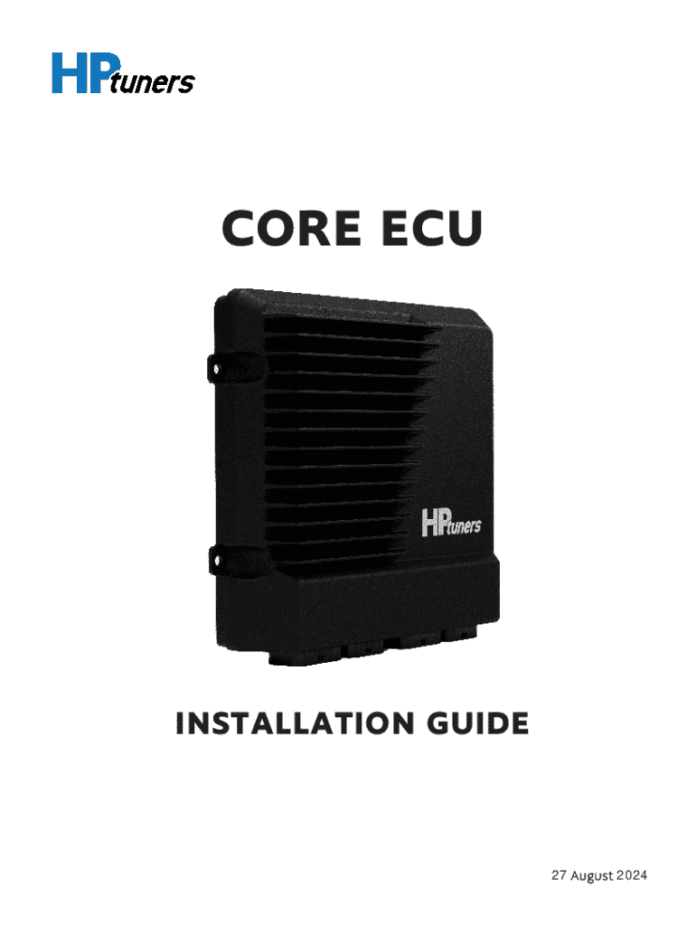 Fillable Online Core Ecu Installation Guide Fax Email Print - pdfFiller