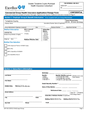 Fillable Online Greater Tompkins County Municipal Health Insurance ...