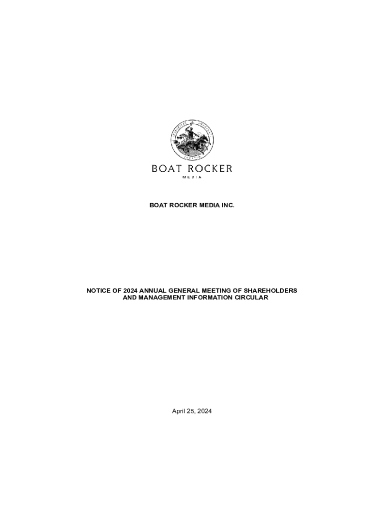 Fillable Online Notice of 2024 Annual General Meeting of Shareholders ...