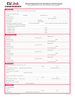Fillable Online Rental Application Fax Email Print - pdfFiller