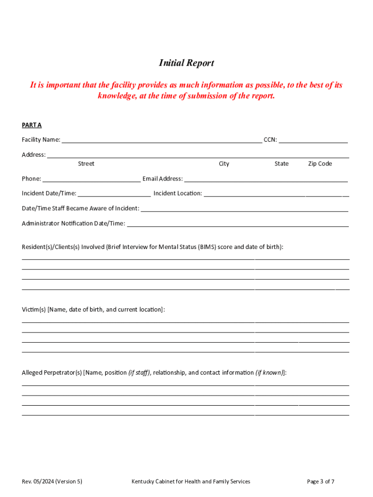 Fillable Online Ky Oig Self Report Form - Fill Online, Printable ...