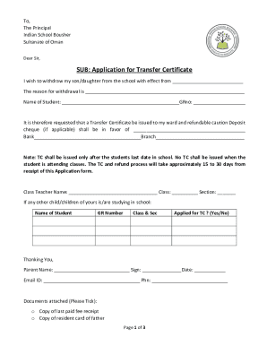 Fillable Online Application for Transfer Certificate Fax Email Print ...