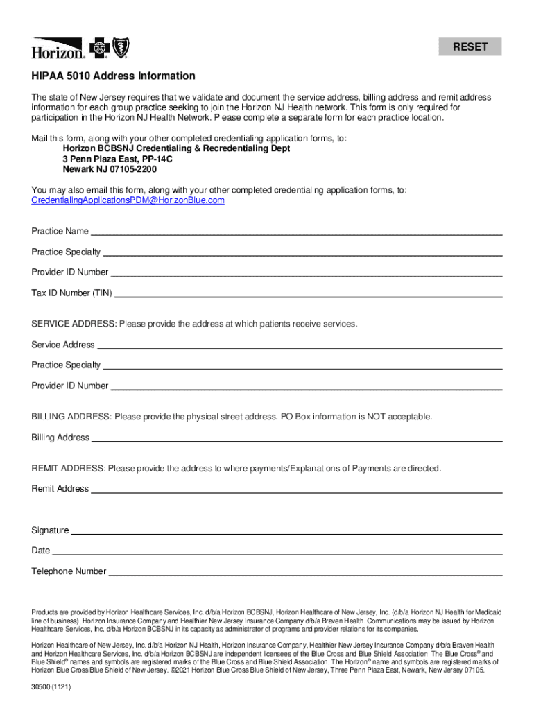 Fillable Online Hipaa 5010 Form - Fill Online, Printable, Fillable, Blank Fax Email Print ...
