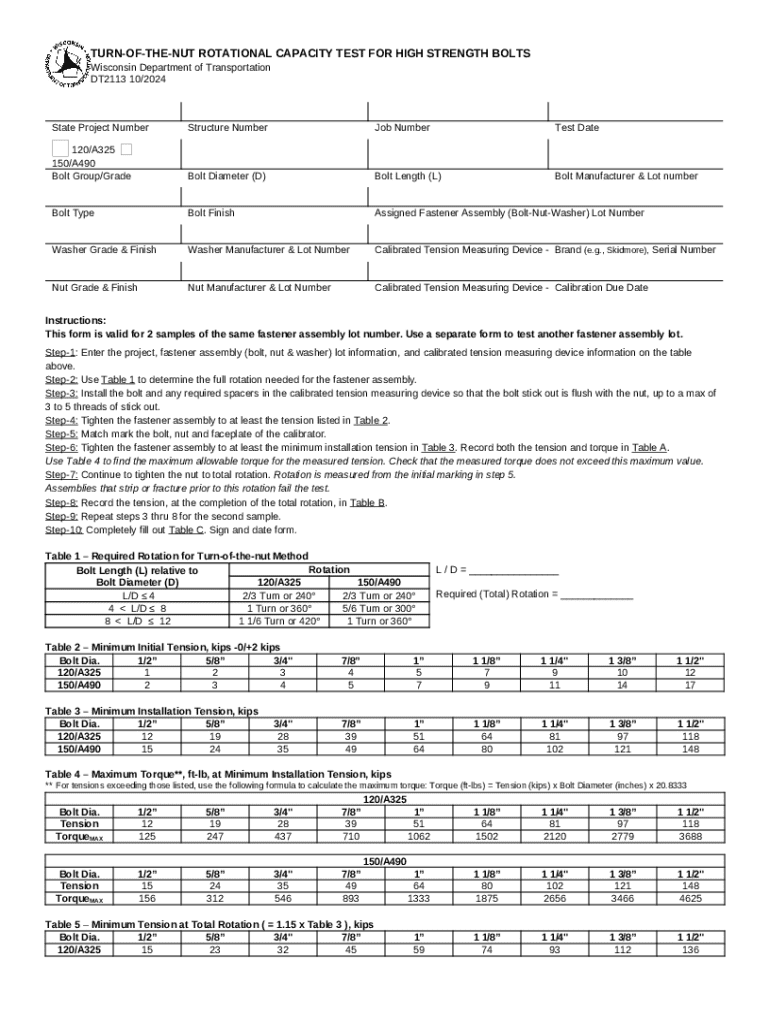 Specification for Structural Joints Using ASTM A325 or ... Doc Template ...