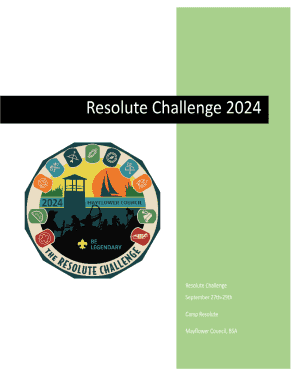 Fillable Online Camp Resolute Event Guide Fax Email Print - pdfFiller