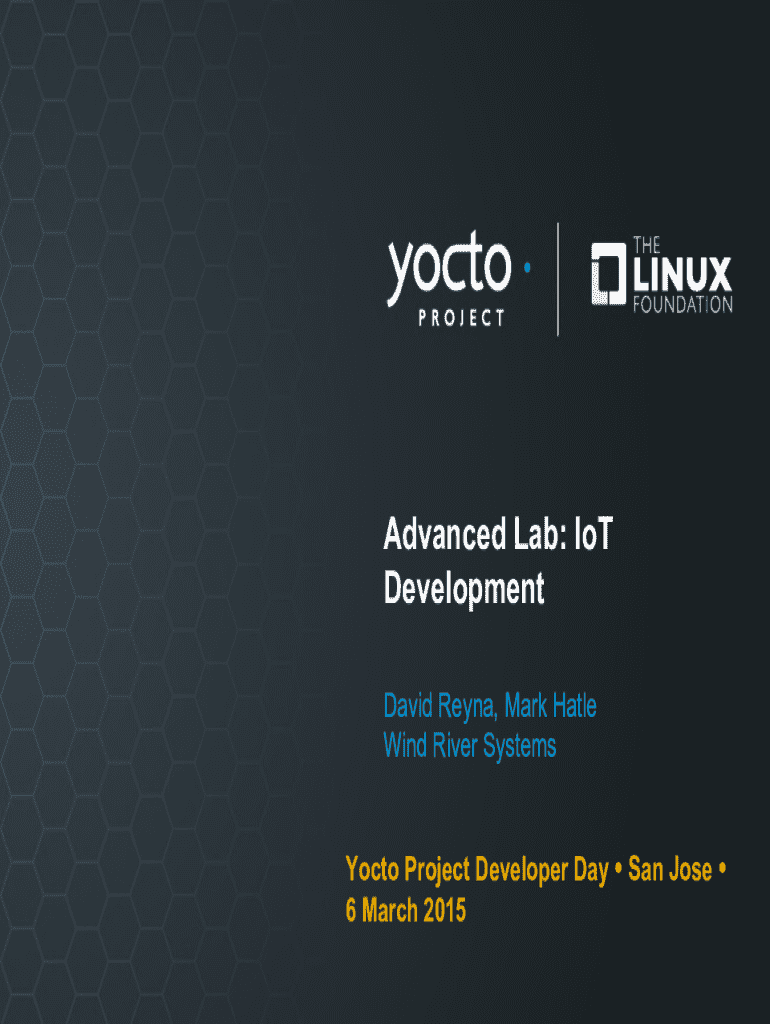 Fillable Online Advanced Lab: Iot Development Fax Email Print - pdfFiller