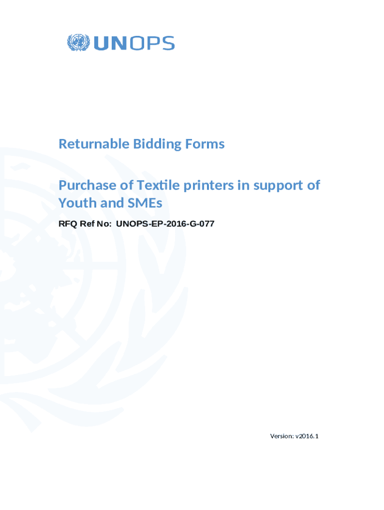 Returnable Bidding s Doc Template | pdfFiller