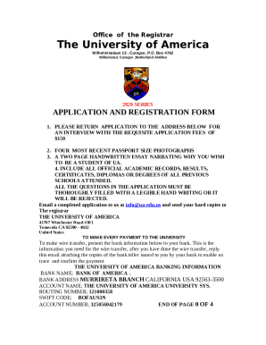Application and Registration Doc Template | pdfFiller