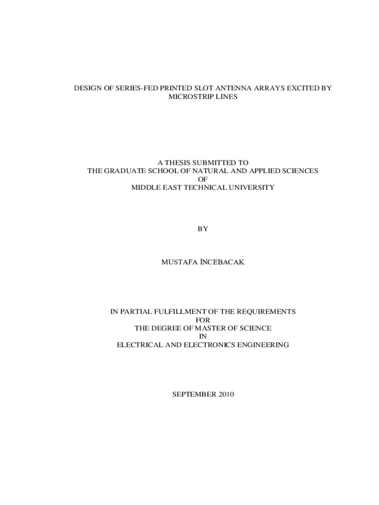 Fillable Online Design of Series-fed Printed Slot Antenna Arrays ...