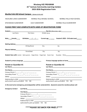 Fillable Online 2023-2024 Registration Form Fax Email Print - pdfFiller