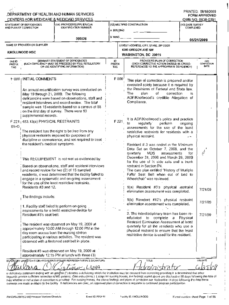 Fillable Online Department of Health and Human Services - Centers for ...